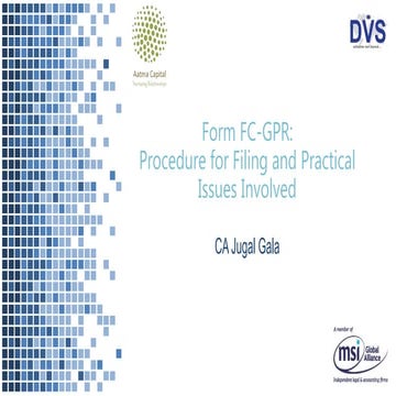 FC-GPR- Procedures to file and Practical Issues | PPTX