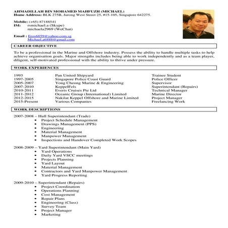 Michael CV 2016 | PDF