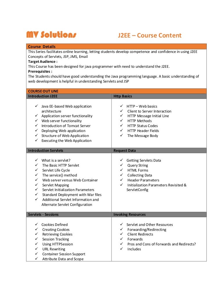 J2EE_Course_Content