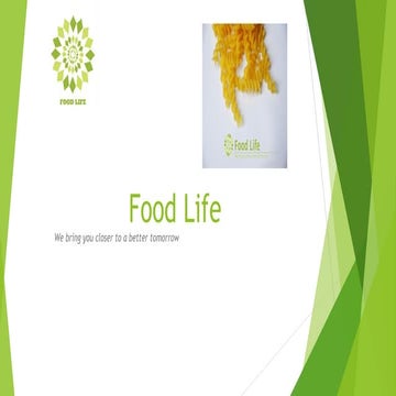 Food Life Presentation | PDF