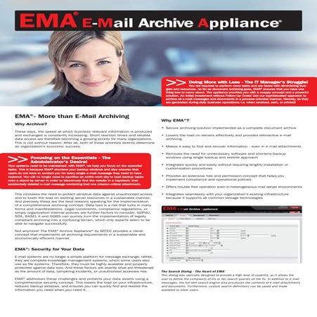 EMC InfoArchive Overview: Offered by Sigma | PDF