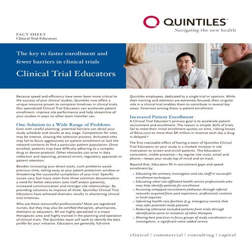 Clinical Trial Educator - Fact sheet | PDF