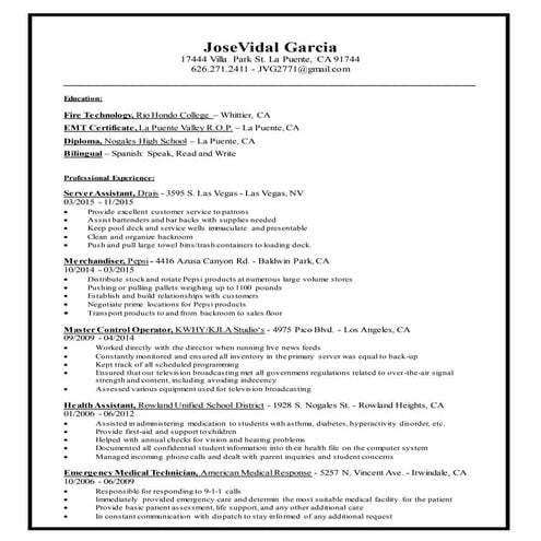Brett Hand Resume | PDF