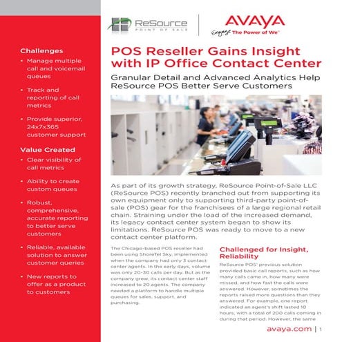 AVAYA IPOCC Case Study - Resource POS.PDF