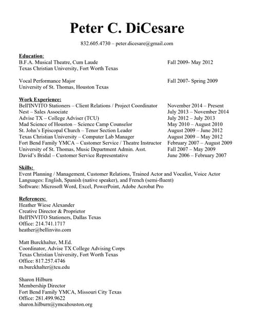 Joseph Paul Gonzalez II's Resume | PDF
