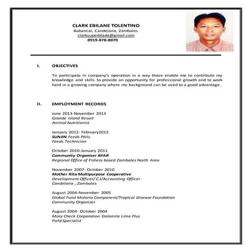 clark cv | DOCX | Agriculture | Industries