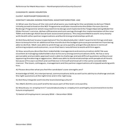 Reference Maura Noone Northamptonshire CC | DOCX