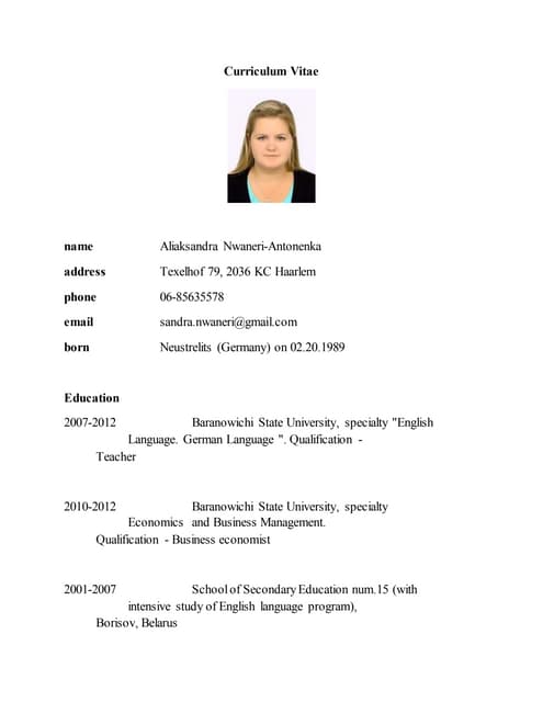 Emilia Kopala Resume 2016 | DOC