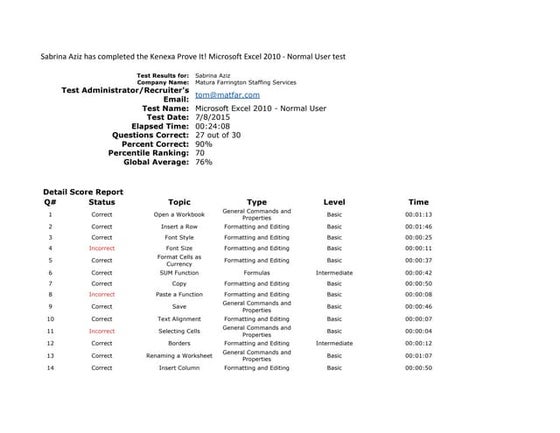 5 minute typing test | DOCX