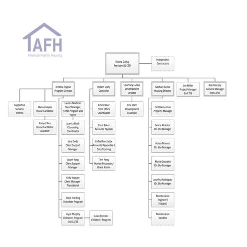 Org chart AFH | PDF