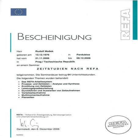 061208_Masek_REFA_certificate | PDF