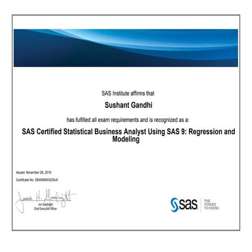 SAS_Certificate | PPT