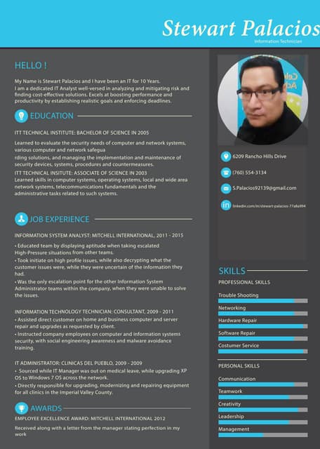 Ben Resume updated 2015 | DOC | IT and Internet Support | Internet