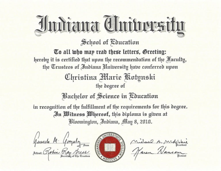 IU Diploma