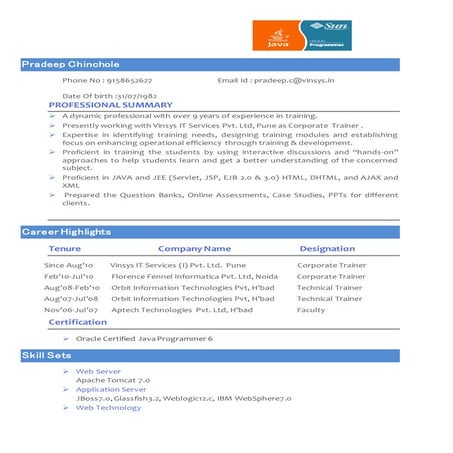 Pradeep Resume | DOCX