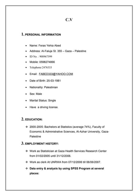 Resume Established | PDF