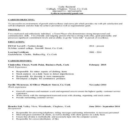 Curriculum Vitae Karolina Ozga | DOCX