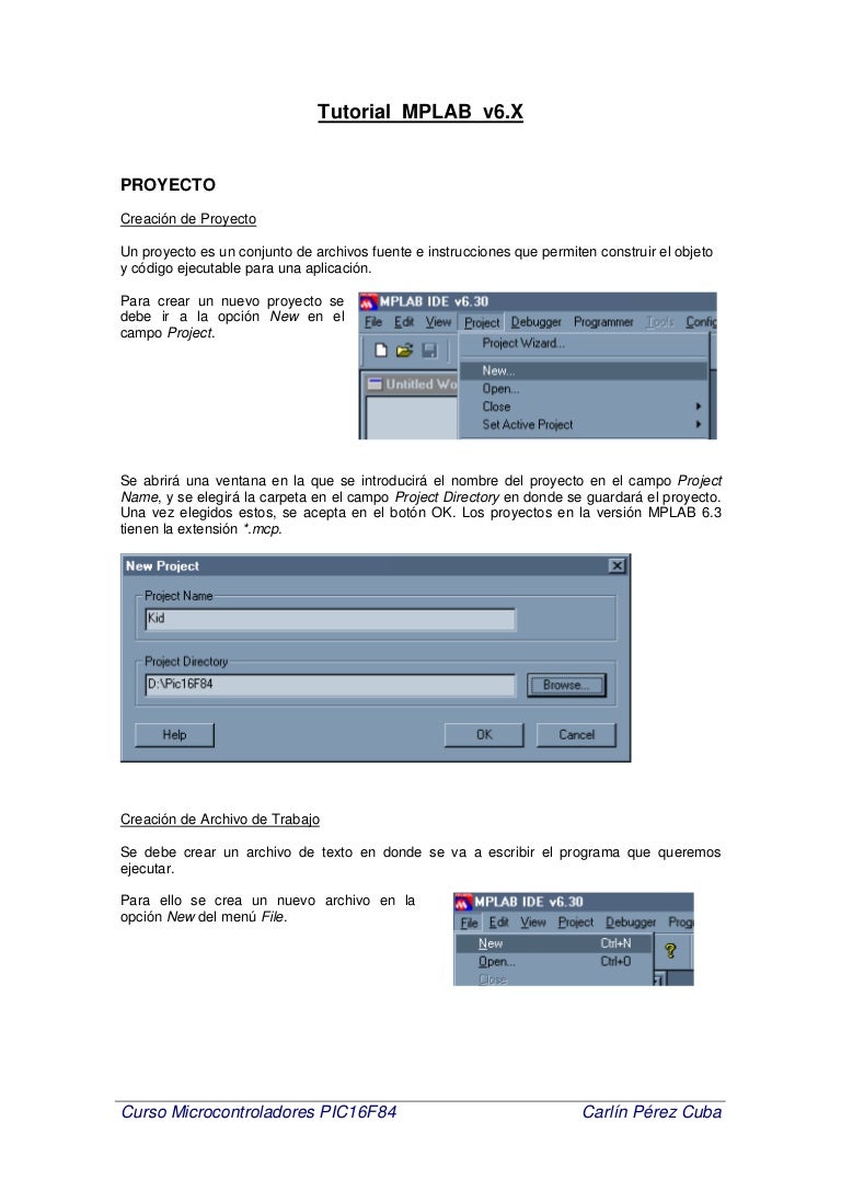 Tutorial Mplab