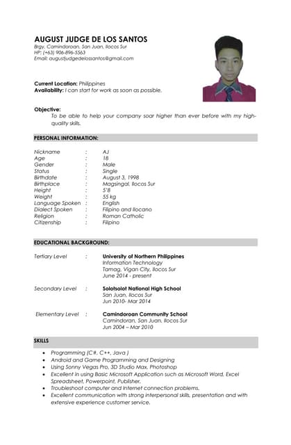 Eric galela resume | PDF