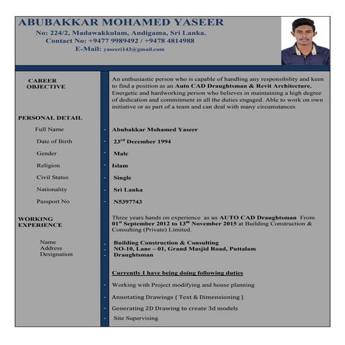 YASEER CV - PDF | PDF