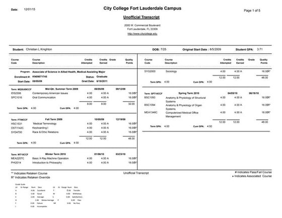 CTU Transcript | PDF