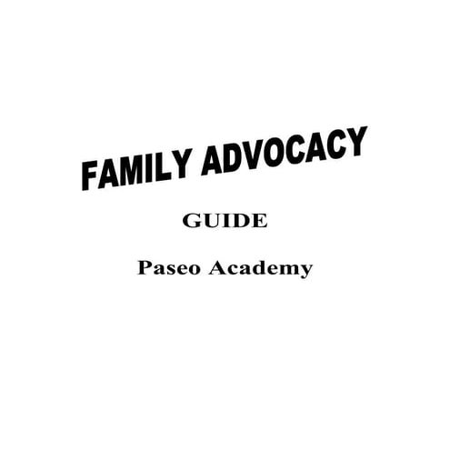 Family Advocacy | DOC