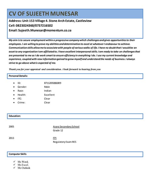 Forklift Cover letter | DOCX | Careers