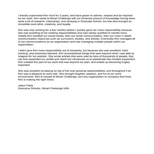 Recommendation Letter | PDF