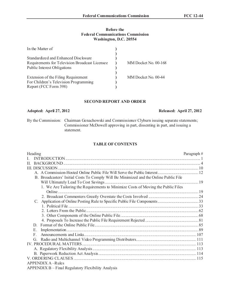 In the Matter of Standardized and Enhanced Disclosure Requirements fo…