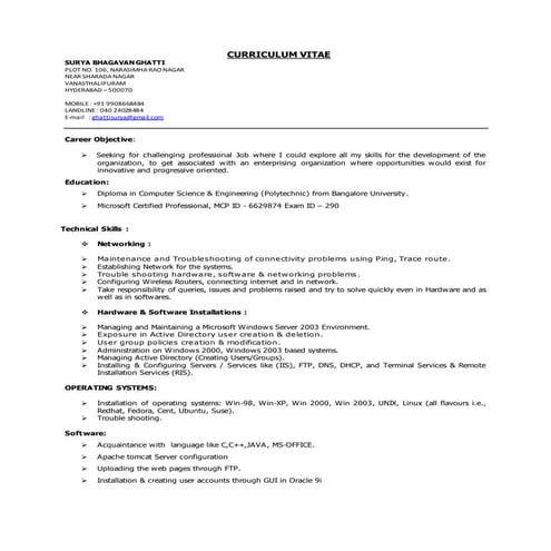 Curriculum vitae | DOCX