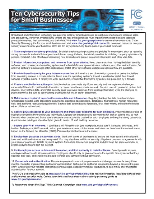 Cybersecurity Measures Every Small Business Must Take | PDF