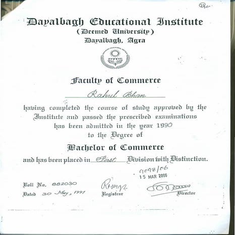 B.Com Degree | PDF