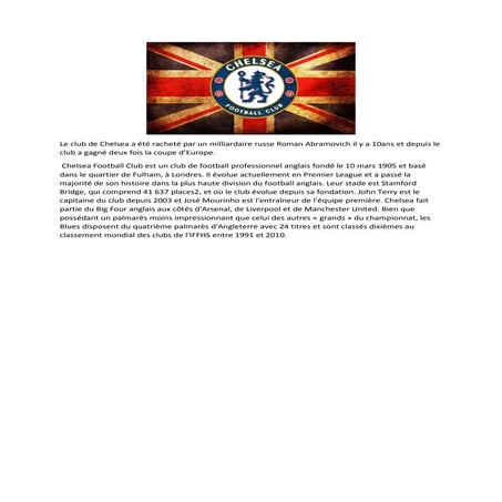 F.C. Chelsea(1905) | PPT