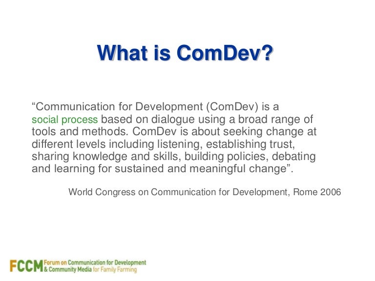 Communication for Development definitions
