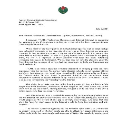 FCC Open Internet Comment | PDF
