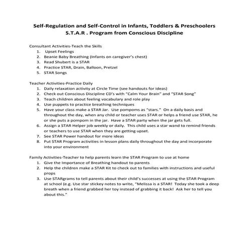 Fcc site visit star program 2011 | DOCX | Parenting Babies and Toddlers ...