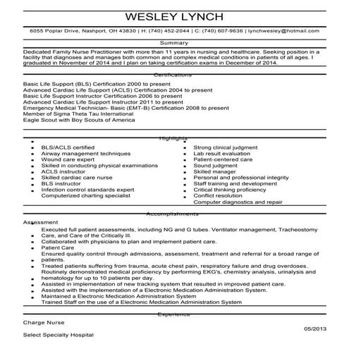 WESLEY LYNCH-Resume-1 | PDF