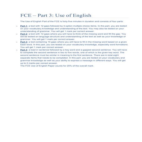 Fce | PDF