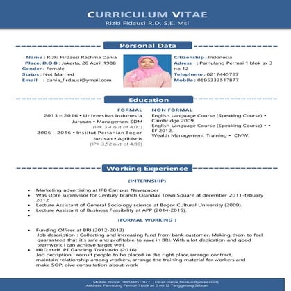 CV coorporate | DOCX