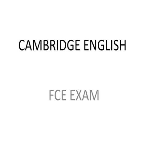 Fce exam | PPT