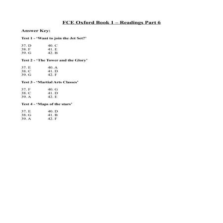 FCE Cambridge Readings Part 6 Answer Key.pdf