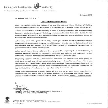 BCA Testimonial | PDF