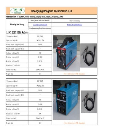 Rongbiao Welding Machine | PDF