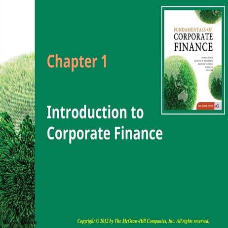 introduction corporate finance chapter 1 | PPT