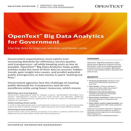 03663 -OpenText Big Data Analytics for Government Solution Overview ...