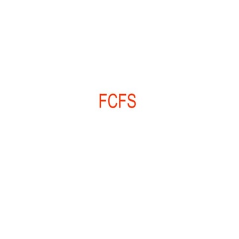 Fcfs | PPT