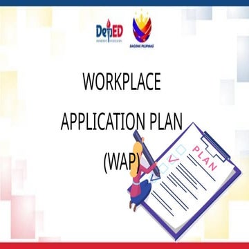 SAMPLE-WAP-FOR-MATATAG. work application | PPTX