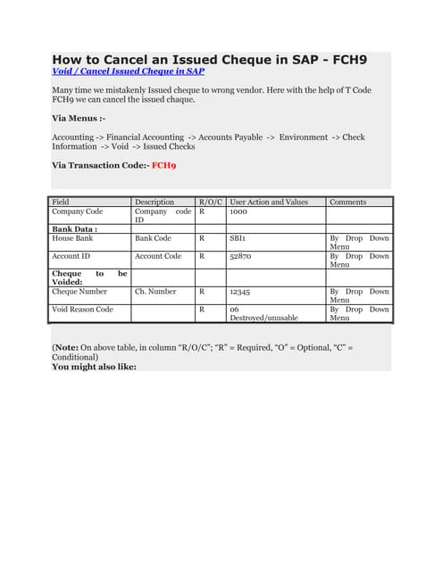 Fb08 how to reverse a document in sap t code | PDF