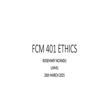 FCM 401 COURSE CONTENT 2025.pptx hsgsvwwgwg | PPT