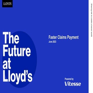 Lloyd's and Vitesse – Insurer Innovation Award 2023 | PPTX